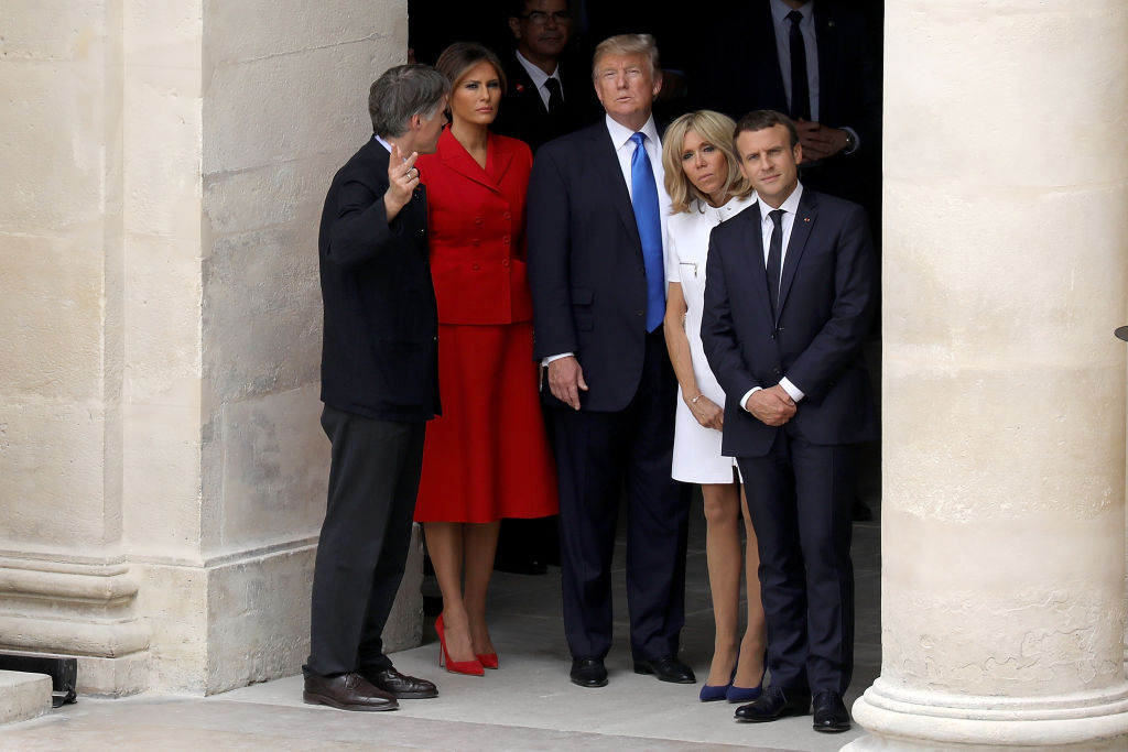 President Trump Tells French First Lady Brigitte Macron Shes ‘in Great